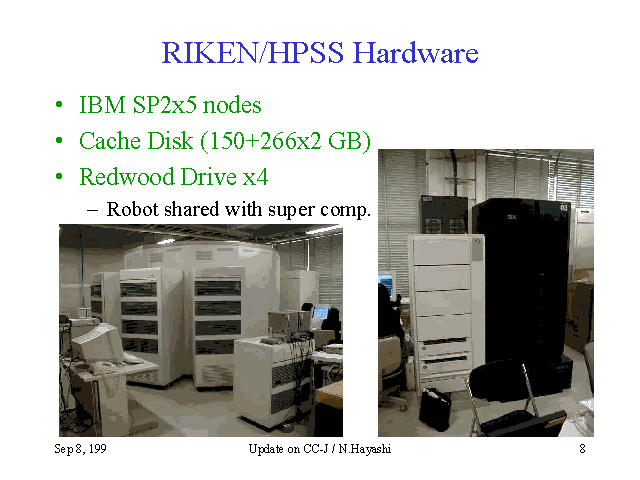 RIKEN/HPSS Hardware