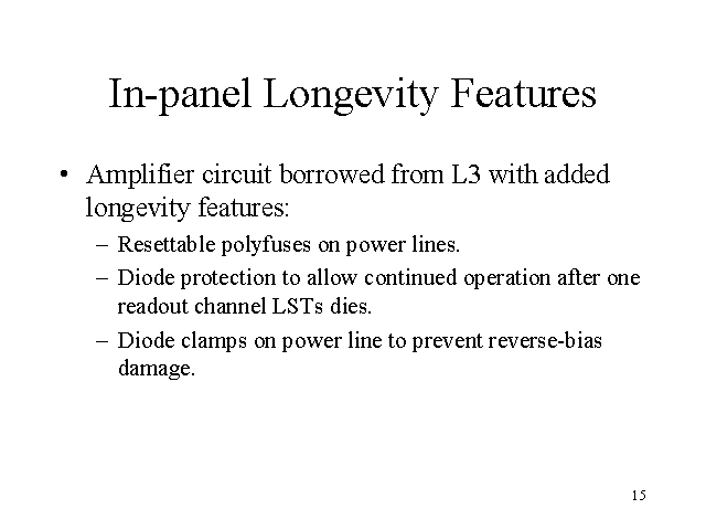 In-panel Longevity Features